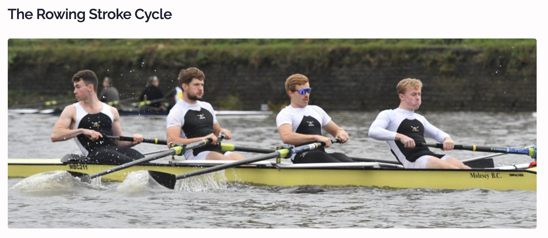 Stroke Cycle - Catch Placement - Faster Masters Rowing™